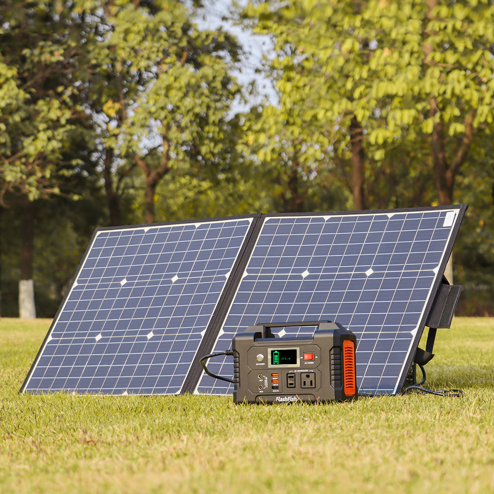 200W Portable Power Station with 50W 18V Portable Solar Panel – BZT ...